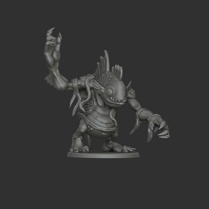 3D Printable River Troll FishMutation by Insight Miniatures