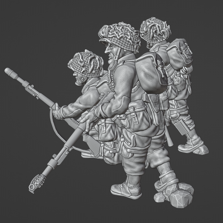 3D Printable 28mm US paratroopers Grenade Launcher M7 Team by Colonel ...