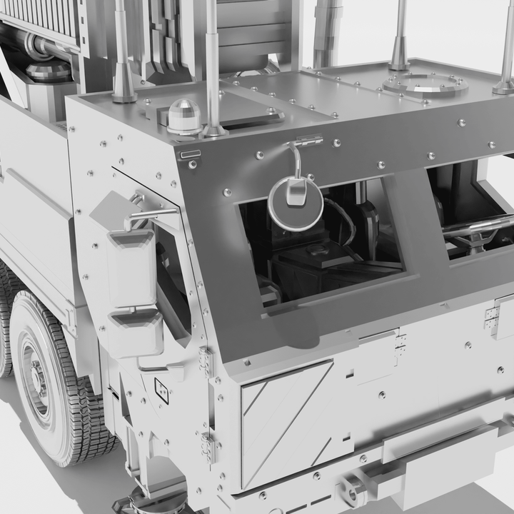 3D Printable Liebherr G-BKF heavy crane by The Military Industrial Complex