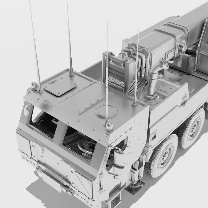 3D Printable Liebherr G-BKF heavy crane by The Military Industrial Complex