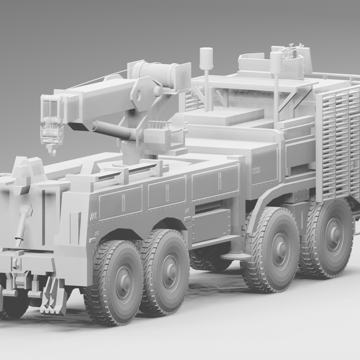 3D Printable British army MAN KAT SVR by The Military Industrial Complex