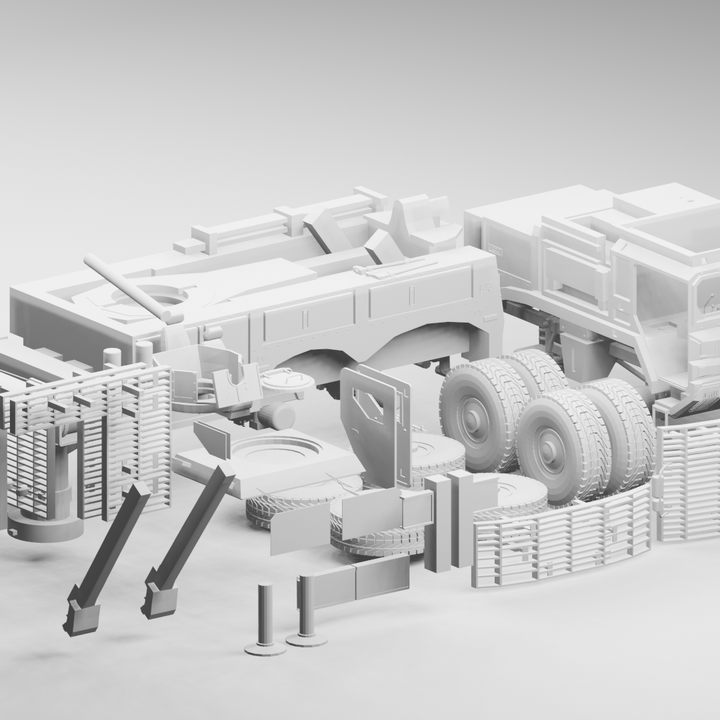 3D Printable British army MAN KAT SVR by The Military Industrial Complex