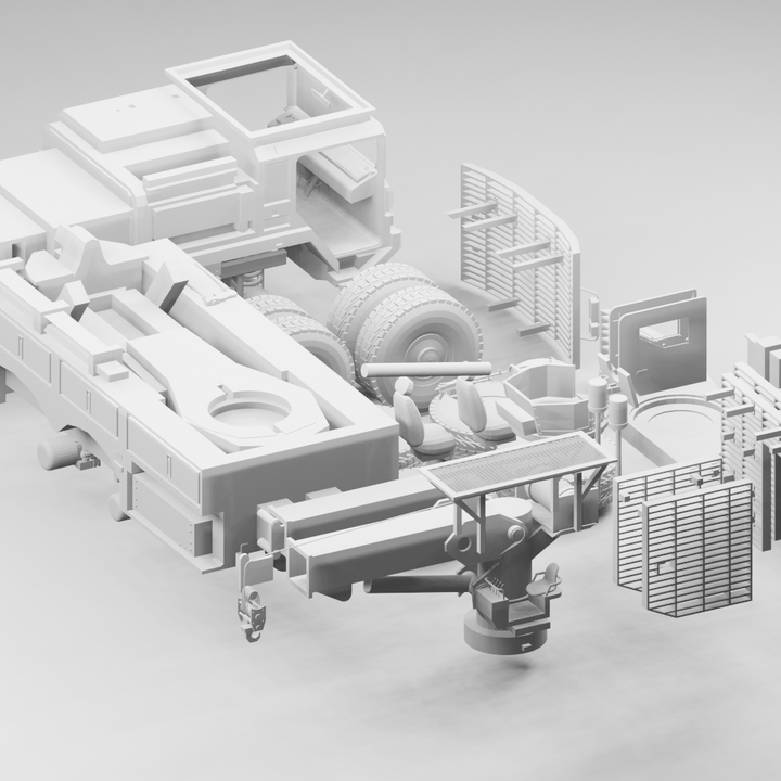 3D Printable British army MAN KAT SVR by The Military Industrial Complex