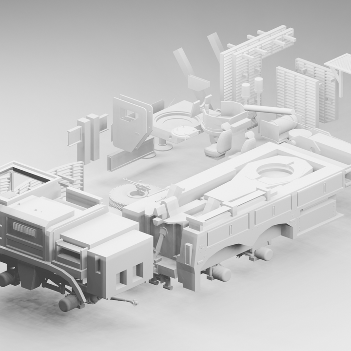 3D Printable British army MAN KAT SVR by The Military Industrial Complex