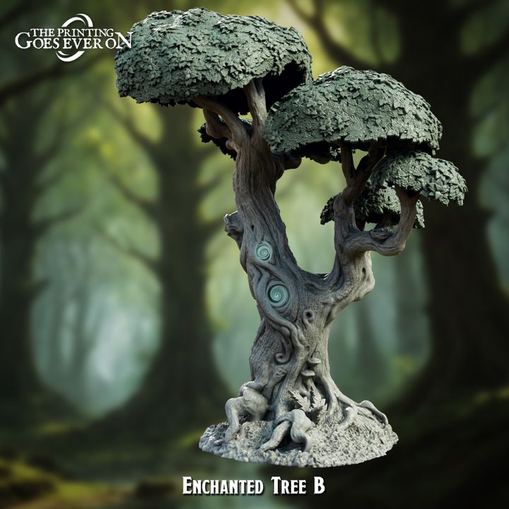 3D Printable Enchanted Trees - Presupported by The Printing Goes Ever On
