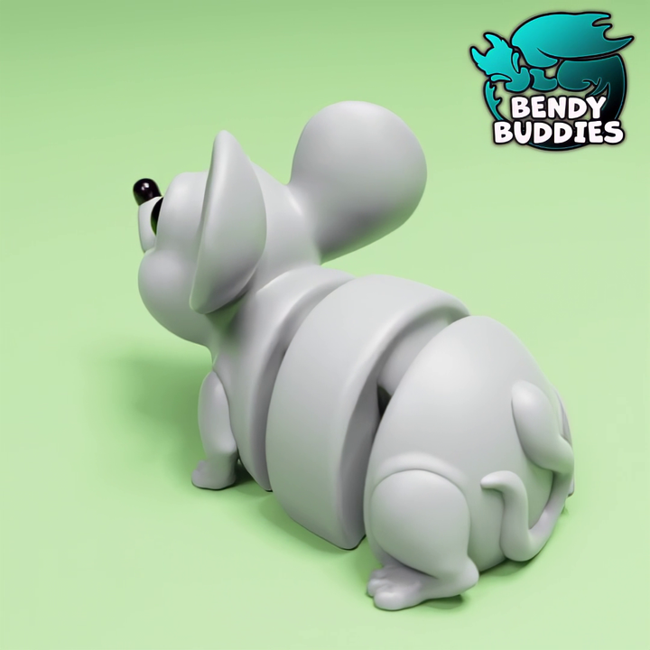 3D Printable Mitsy Cute Mouse / Wild Animal Articulated / Print-in ...