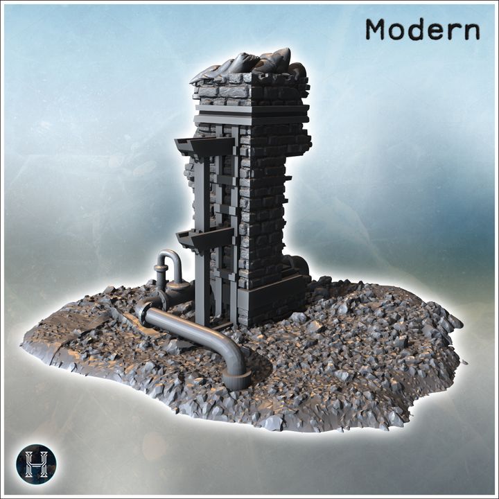3D Printable Modern urban ruins pack No. 3 - Modern WW2 WW1 World War ...