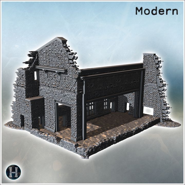 3D Printable Modern urban ruins pack No. 3 - Modern WW2 WW1 World War ...