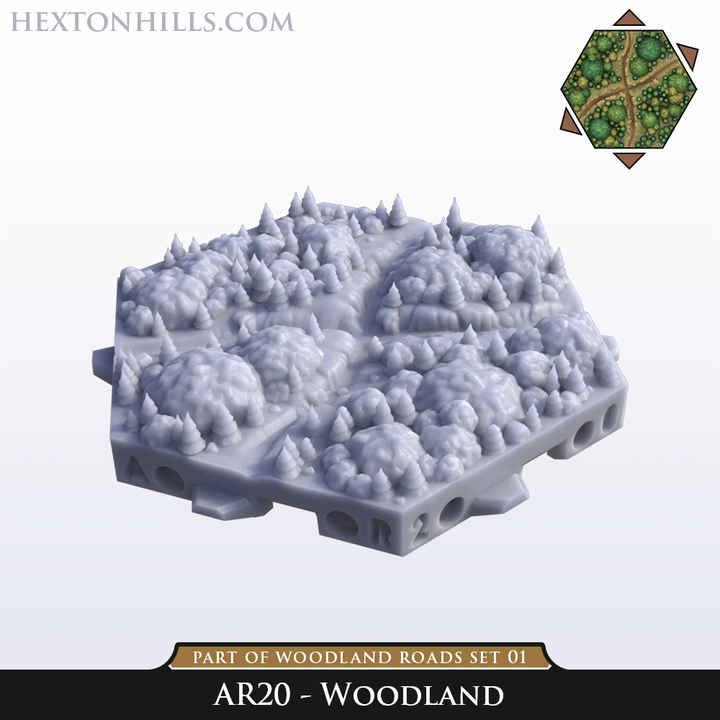 3D Printable Road 20 : Woodland - AR20 by Hexton Hills