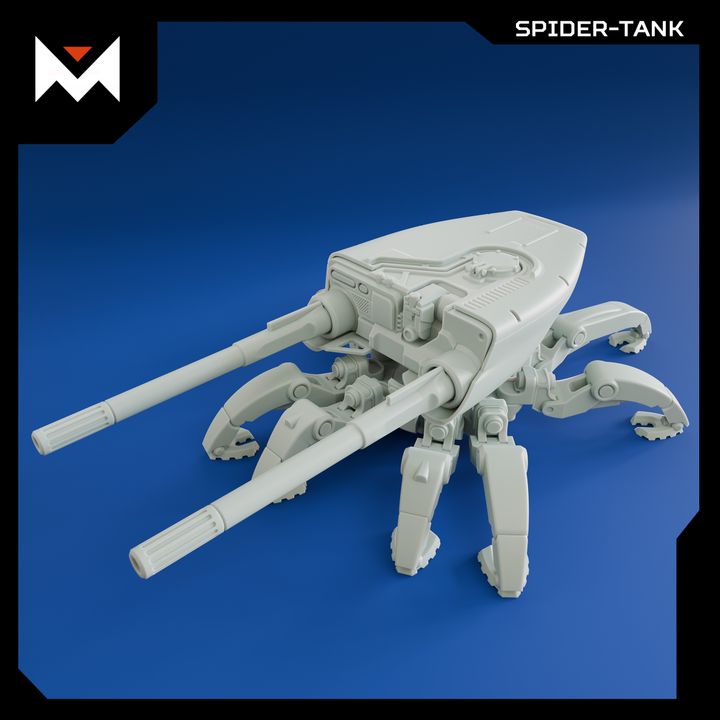 3D Printable SPIDER-TANK by Mohammad hossein attaran