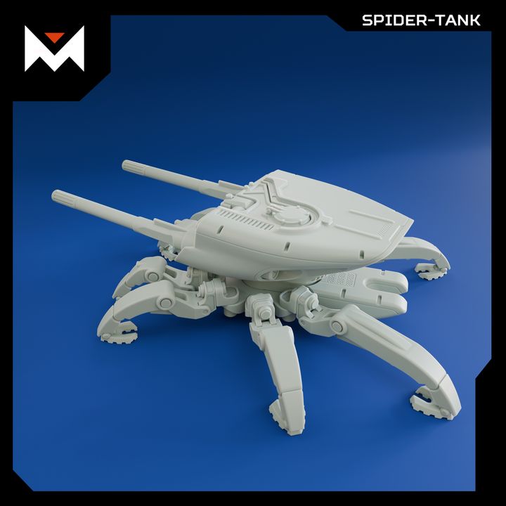 3D Printable SPIDER-TANK by Mohammad hossein attaran