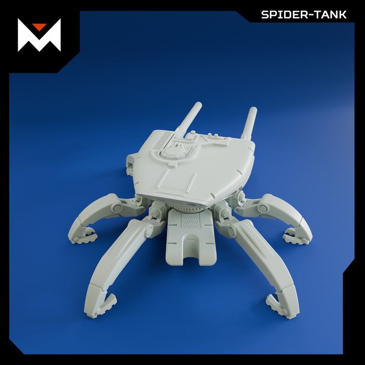 3D Printable SPIDER-TANK by Mohammad hossein attaran