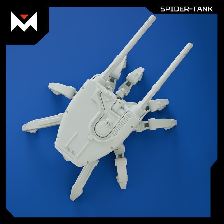 3D Printable SPIDER-TANK by Mohammad hossein attaran