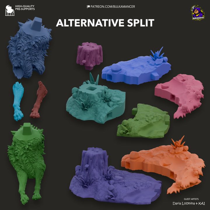 3D Printable Wolf Princess | 220mm by Bulkamancer Sculpts