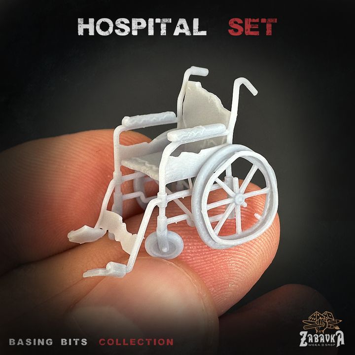 3D Printable Hospital Set - Basing Bits by Zabavka Workshop