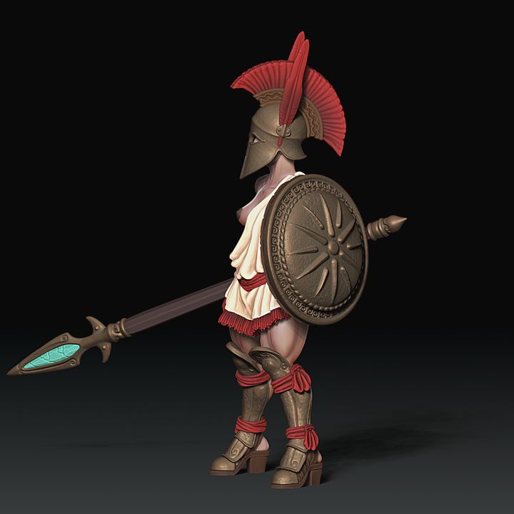 3D Printable Atlanta - Atalanta - Palace Guard Commander by TheGoodBrick