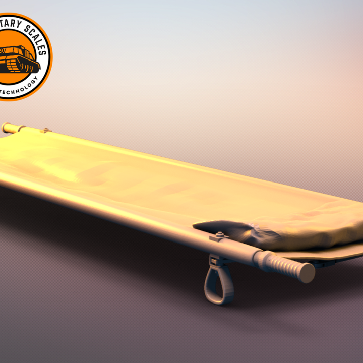 3D Printable Stretcher unfolded by MilitaryScales