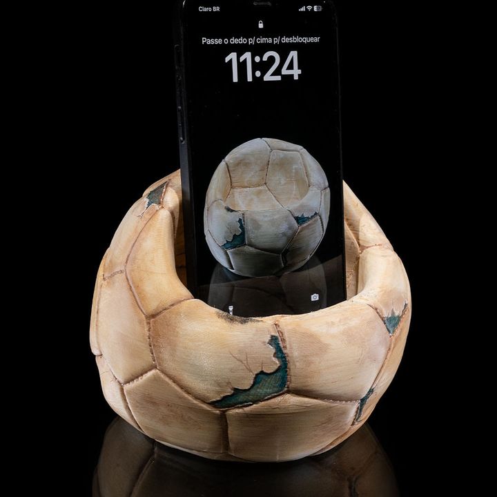 3D Printable Football Phone Holder by Stlflix