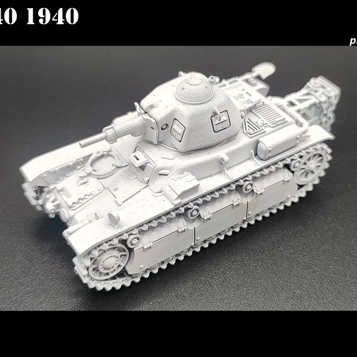 3D Printable Renault R40 1940 by Counlane Models