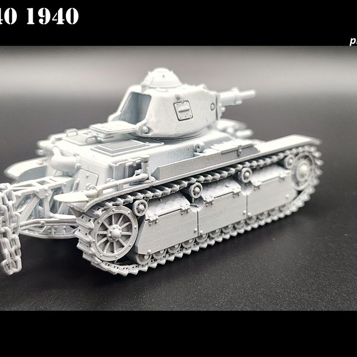 3D Printable Renault R40 1940 by Counlane Models