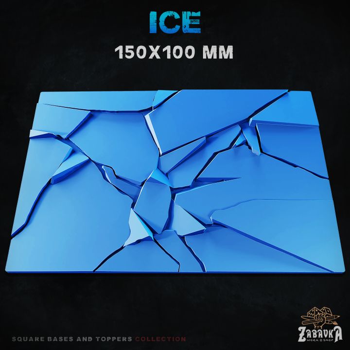 3D Printable Ice [Square] - Bases and Toppers (OLD World) by Zabavka ...