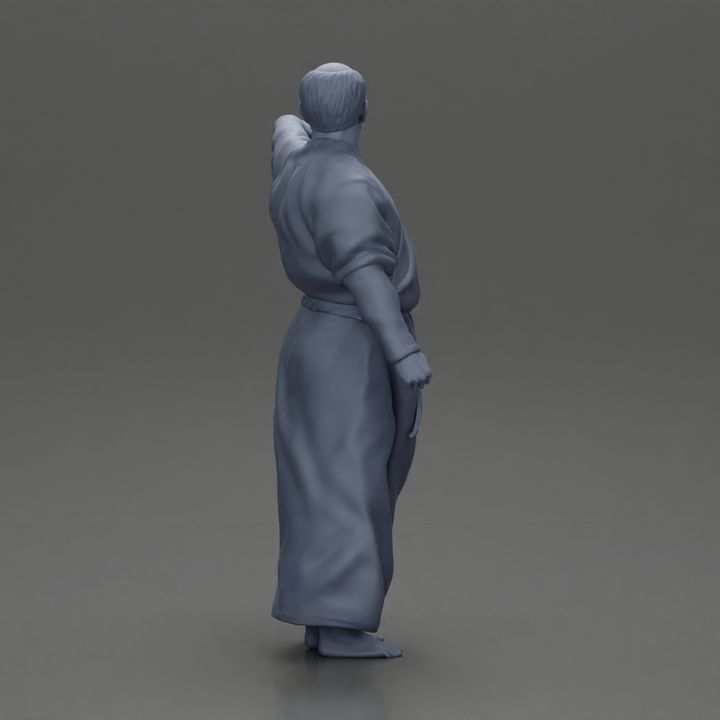 3D Printable kung fu master performing kung fu moves by 3DGeschaft ...