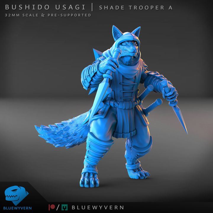 3D Printable Bushido Usagi - Shade Trooper A by BlueWyvern