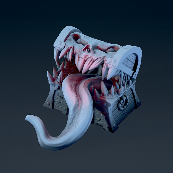 3D Printable Mimic Chest by MiniShev