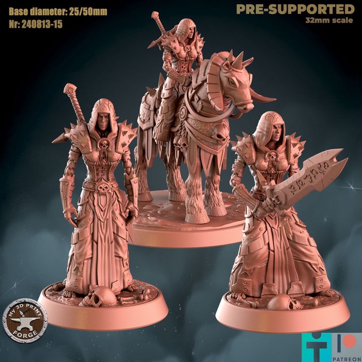 3D Printable Death Knight Undead 3 models by My3DPrintForge