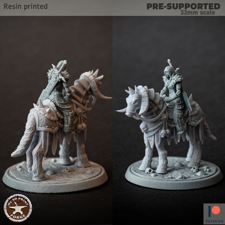3D Printable Death Knight Undead 3 models by My3DPrintForge