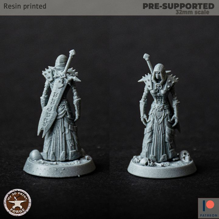 3D Printable Death Knight Undead 3 models by My3DPrintForge