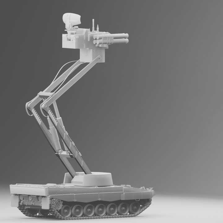 3D Printable Leopard 2 ADATS with radar and Giraffe concept by The ...