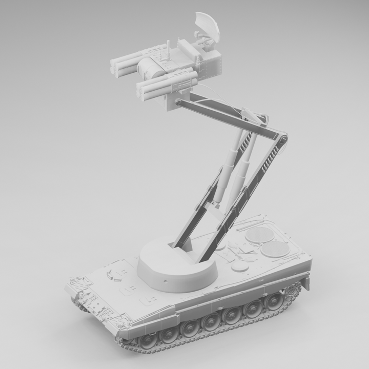 3D Printable Leopard 2 ADATS with radar and Giraffe concept by The ...