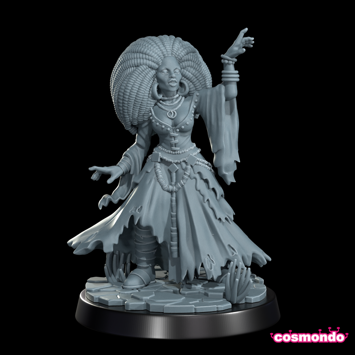 3D Printable The Swamp Witch, Cthulhu Investigator. by cosmondo