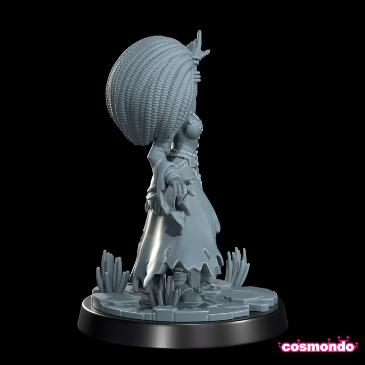 3D Printable The Swamp Witch, Cthulhu Investigator. by cosmondo