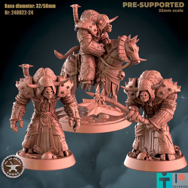 3D Printable Death Knight Tauren 3 models by My3DPrintForge