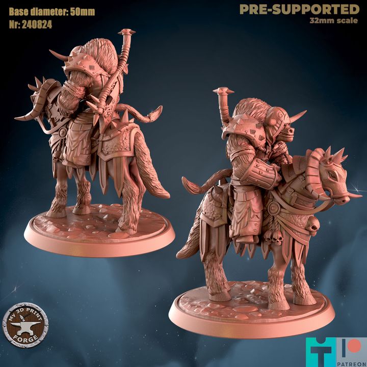 3D Printable Death Knight Tauren 3 models by My3DPrintForge