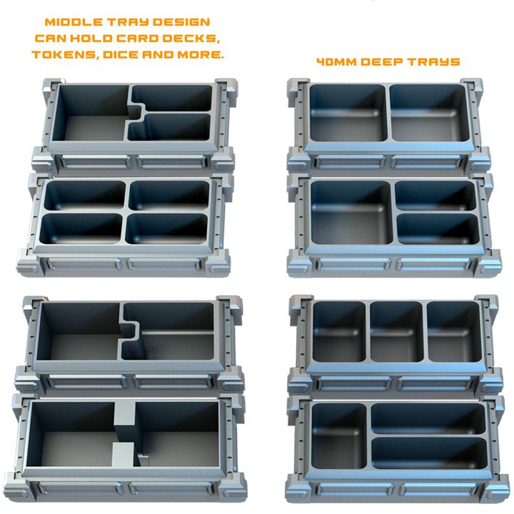 3D Printable Wargamer's Small LOOTbox by LOOTgames