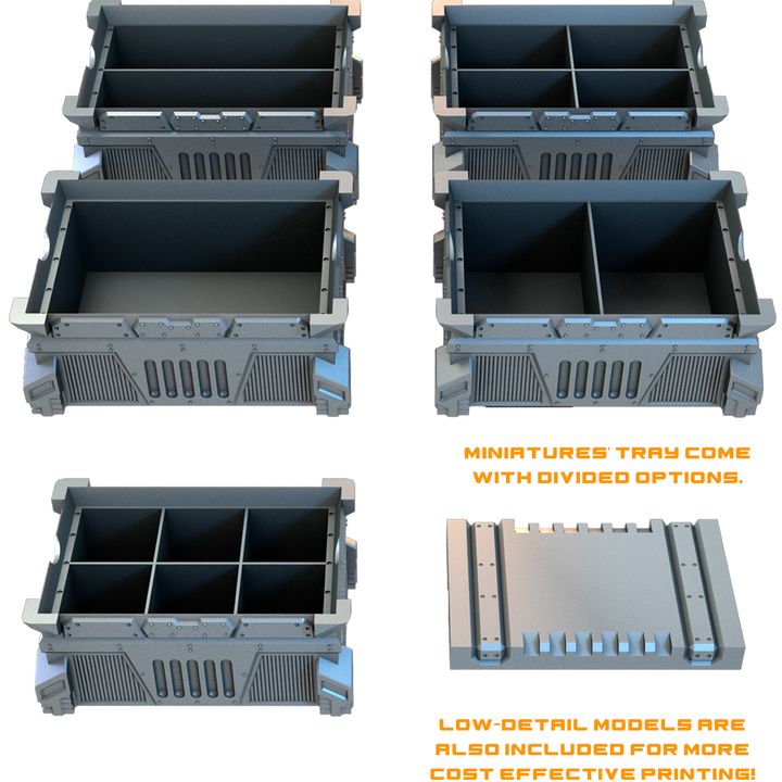 3D Printable Wargamer's Small LOOTbox by LOOTgames