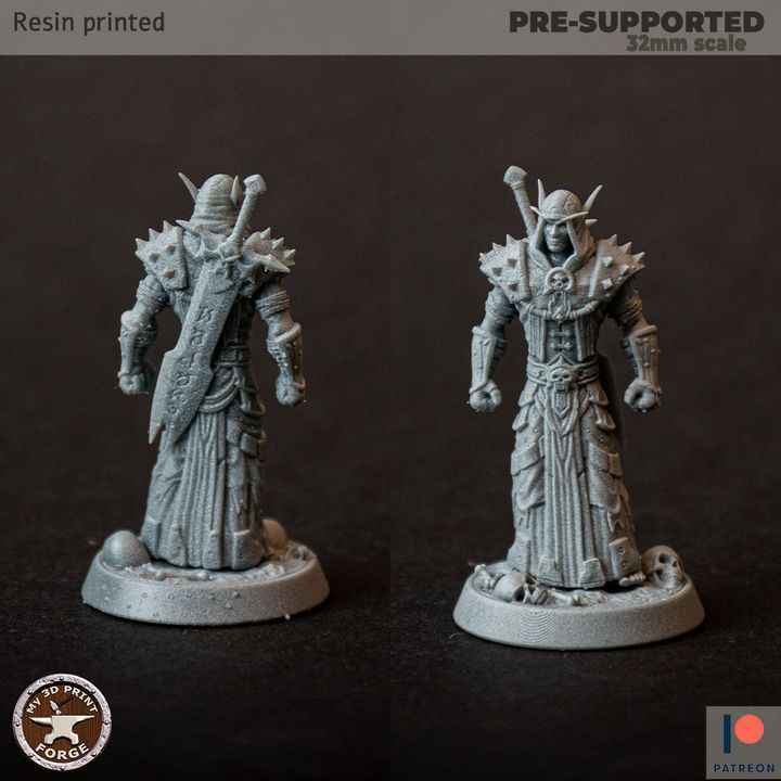 3D Printable Death Knight v2 BUNDLE (42 Unique pre-supported STLs) by ...