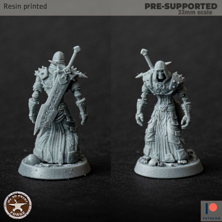 3D Printable Death Knight v2 BUNDLE (42 Unique pre-supported STLs) by ...