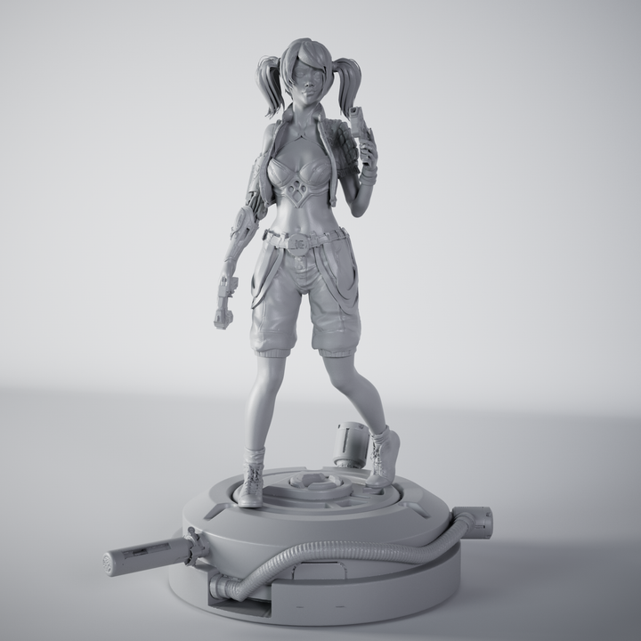 3D Printable Cyberpunk EVA Statue 3D Model Design by Anton Egorov