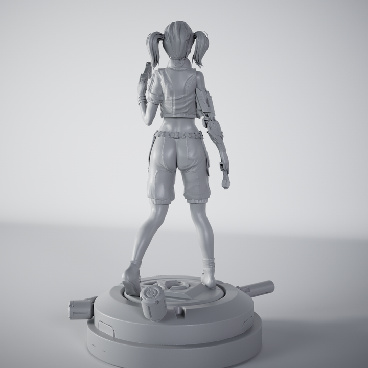 3D Printable Cyberpunk EVA Statue 3D Model Design by Anton Egorov