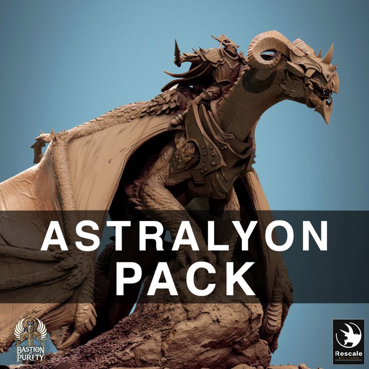 3D Printable Pack Dragon Astralyon by Rescale Miniatures