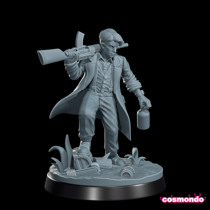 3D Printable The Bootlegger, Cthulhu Investigator. by cosmondo