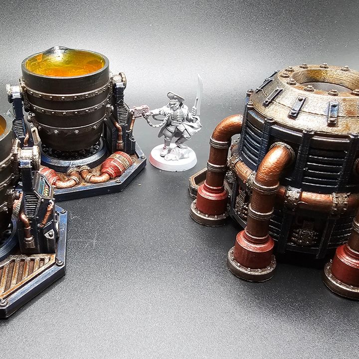 3D Printable The Ironworks Factorium by Print Minis