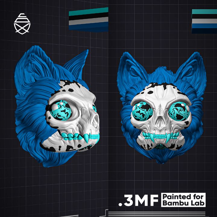 3D Printable MEWSKULL by PipeCox