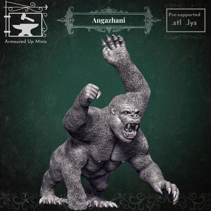 3D Printable Angazhani by Armoured Up Minis