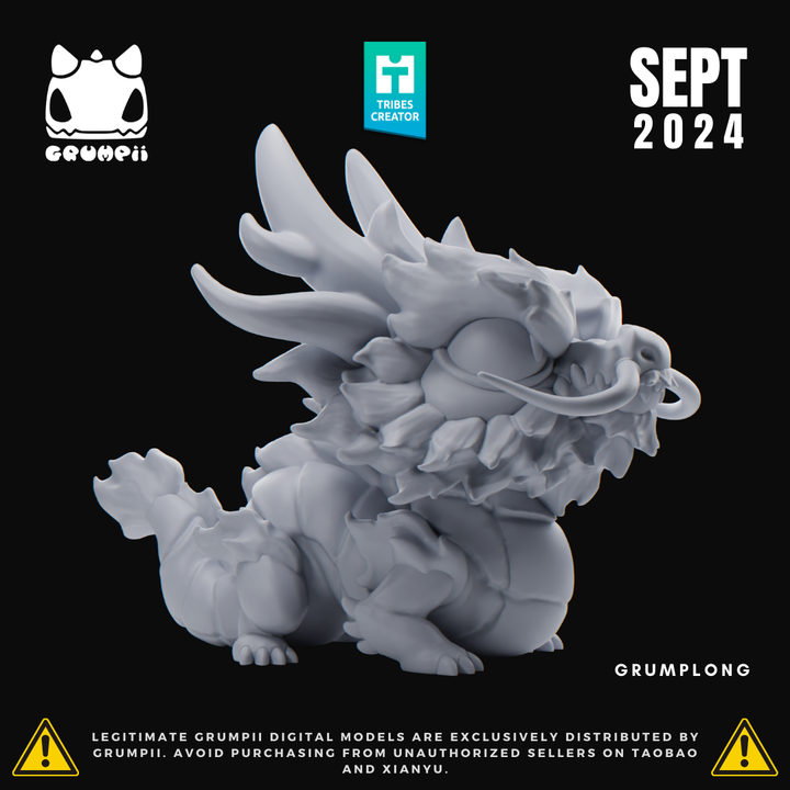 3D Printable Chubbii Grumpii - 2024 September Release by Grumpii