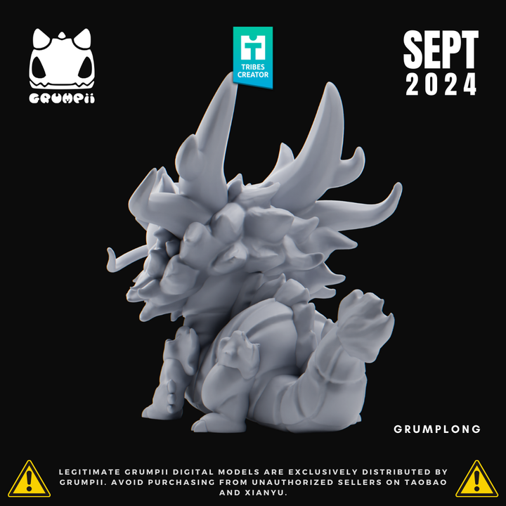 3D Printable Chubbii Grumpii - 2024 September Release by Grumpii